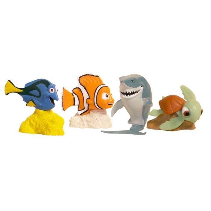 4 Pack Finding Nemo Figurines (Nemo, Dory, Squirt & Bruce) - Talicor